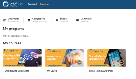 Online Compliance Training - Legal Eye